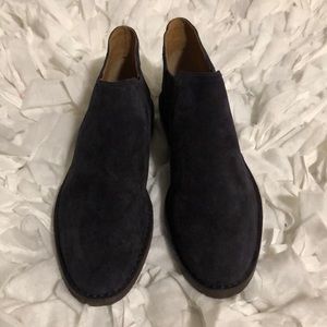 Trask | Shoes | Trask Allison Navy Suede Booties | Poshmark